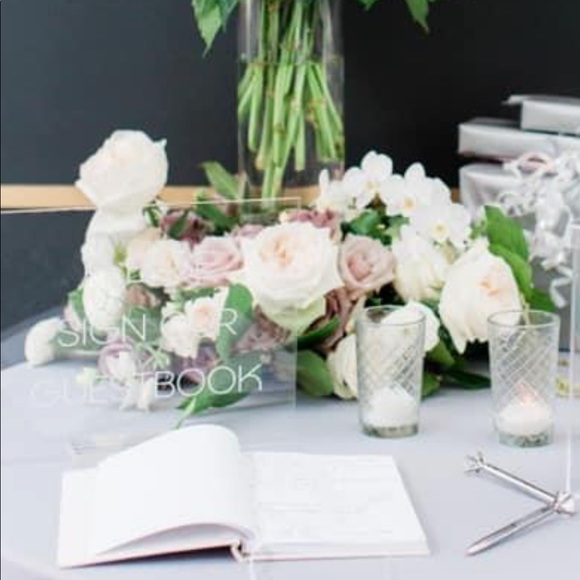 Etsy | Party Supplies | Acrylic Sign Table Numbers Guest Book Sign And ...